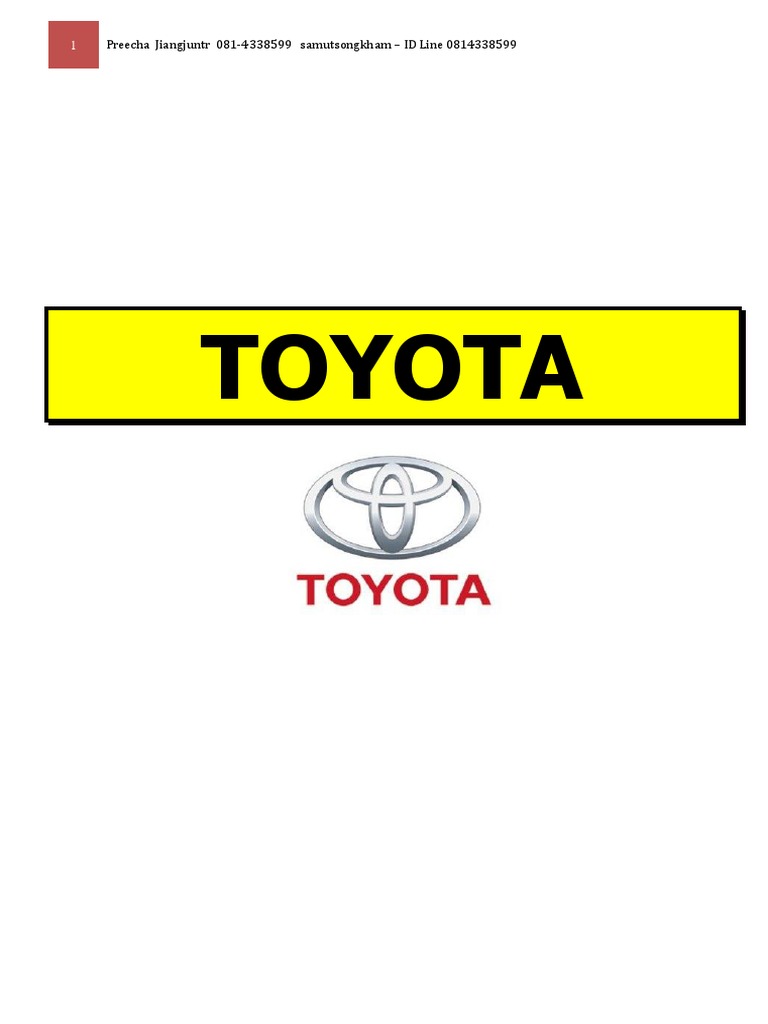 Toyota ECU PDF | PDF | Throttle | Vehicle Technology