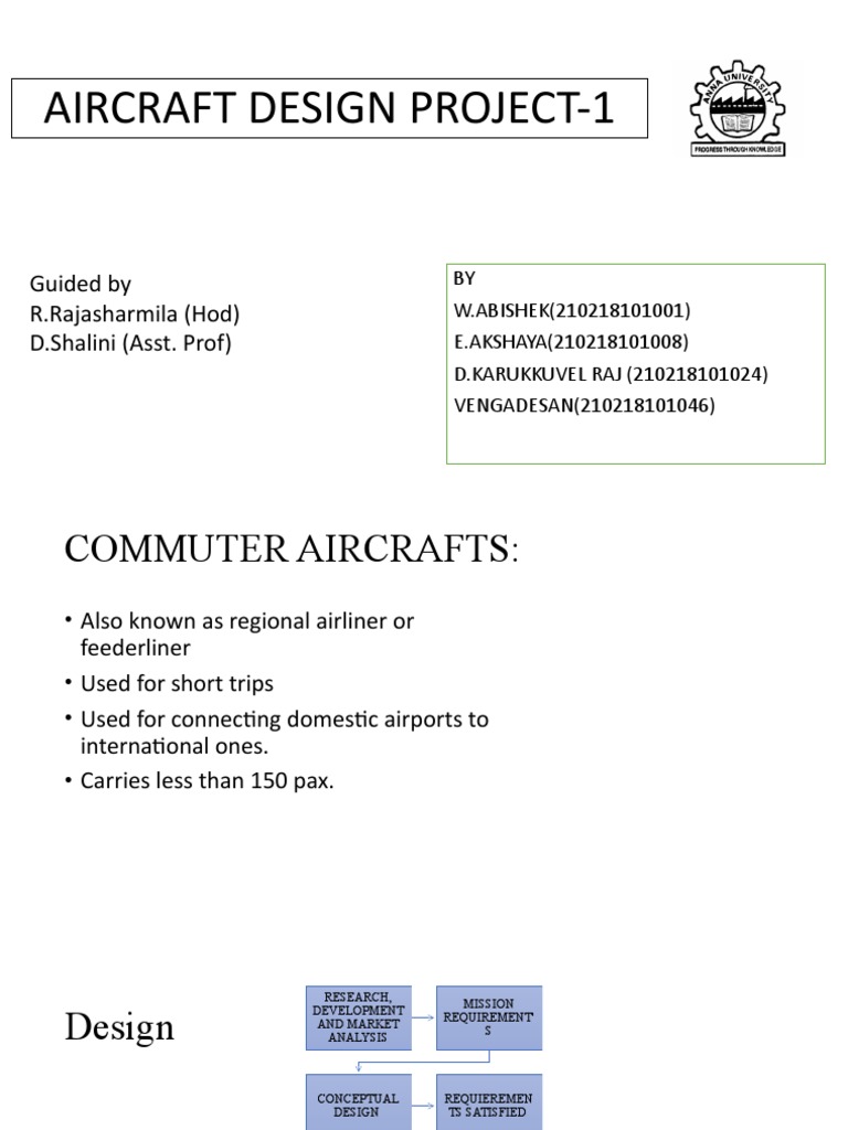 Designing a Regional Commuter Aircraft: Evaluating Key Parameters and ... Designing a Regional Commuter Aircraft: Evaluating Key Parameters and ...