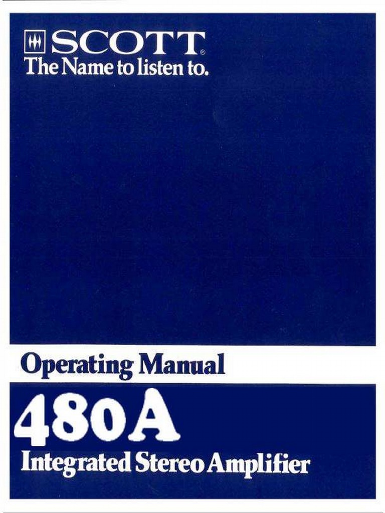 Scott 480A Owners Manual PDF | PDF
