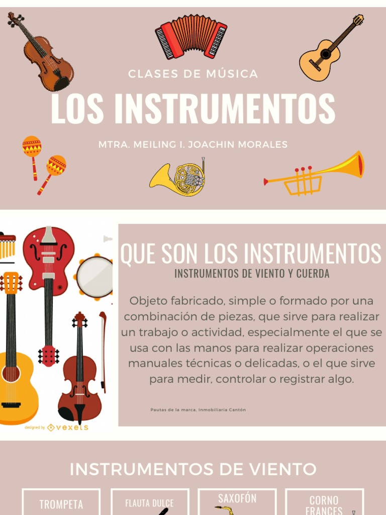 Clases de Música: Los Instrumentos | PDF | Instrumentos musicales ...