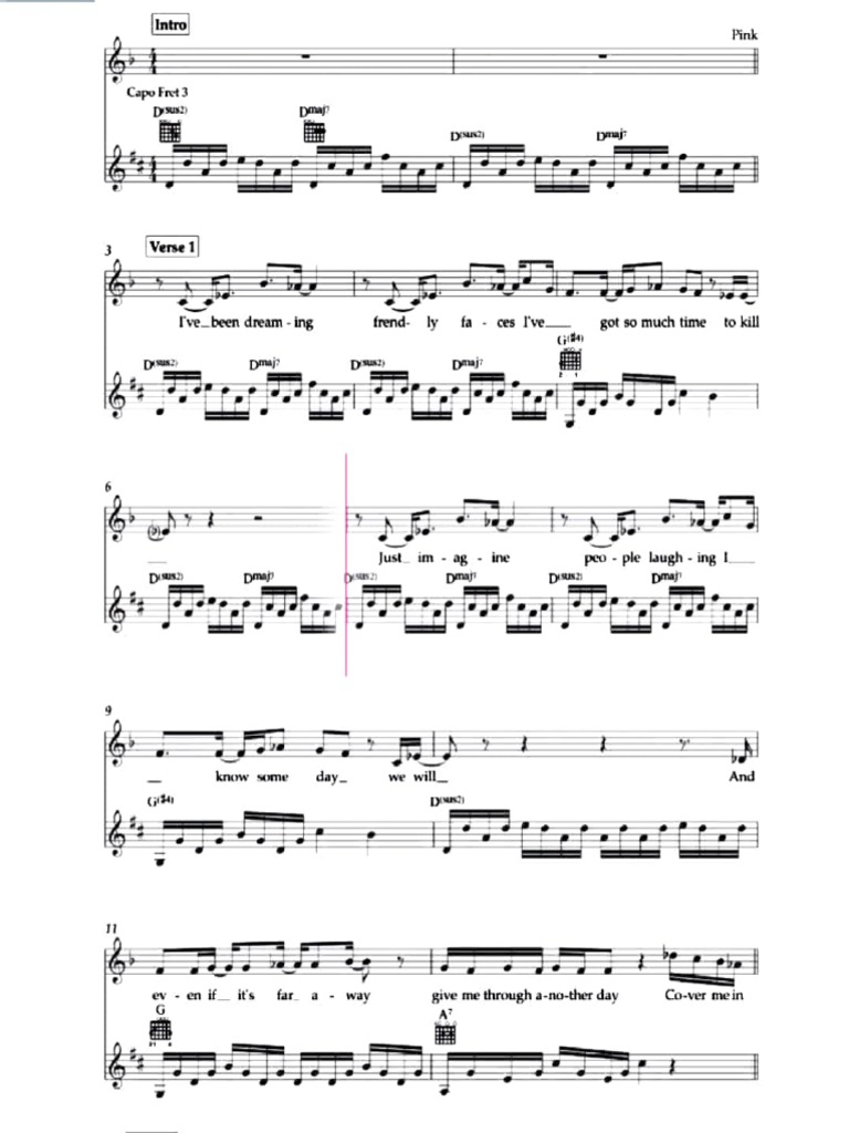 Pink Cover Me in Sunshine | PDF