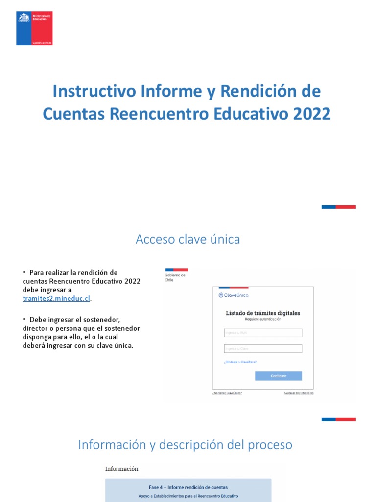Instructivo de Rendicion Simplificada Reencuentro Educativo 2022 | PDF