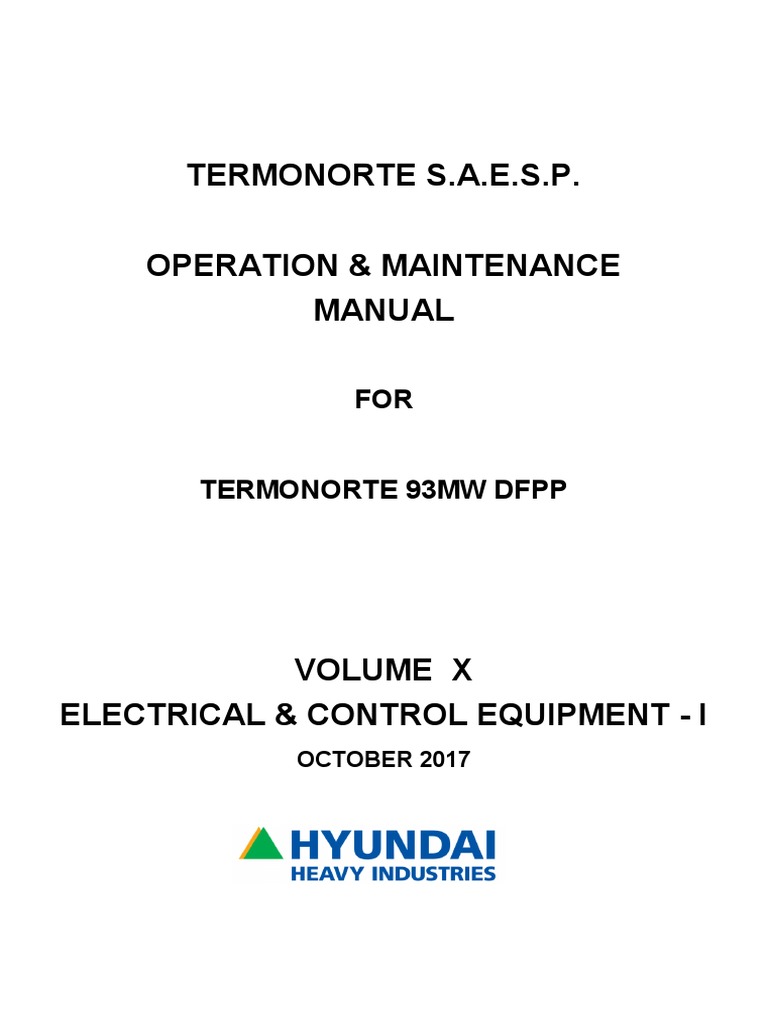 Volume 10 - Electrical & Control - I PDF | PDF | Electric Generator | Rectifier