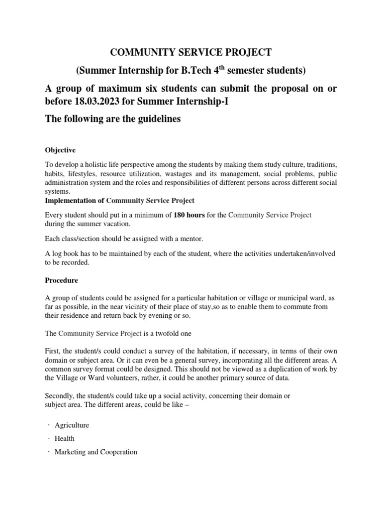 Community Engagement Projects PDF | PDF | Water | Drinking Water