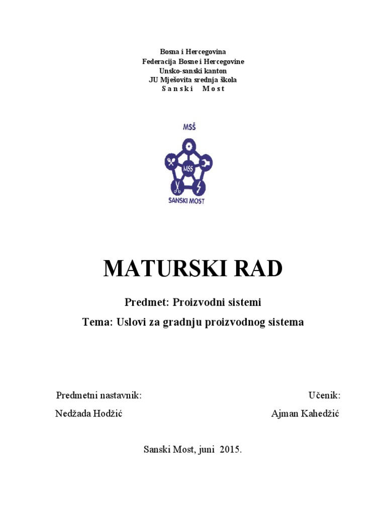Maturski PS | PDF
