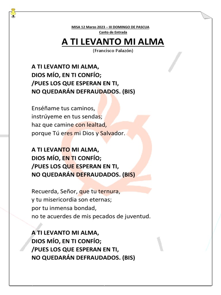 Misa 12 de Marzo 2023 - Iii Domingo de Cuaresma PDF | Descargar gratis PDF | Misa (liturgia ...