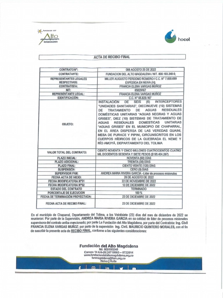 Informe final de obra completo | PDF