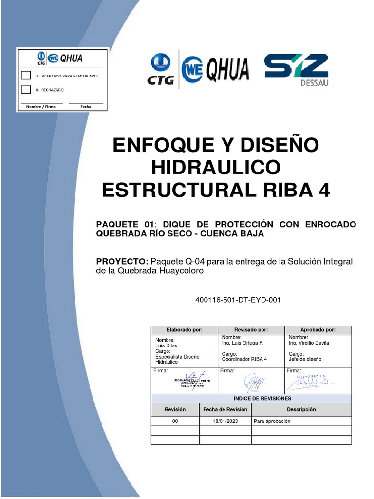 Diseño hidráulico y estructural de un dique de protección con enrocado ...
