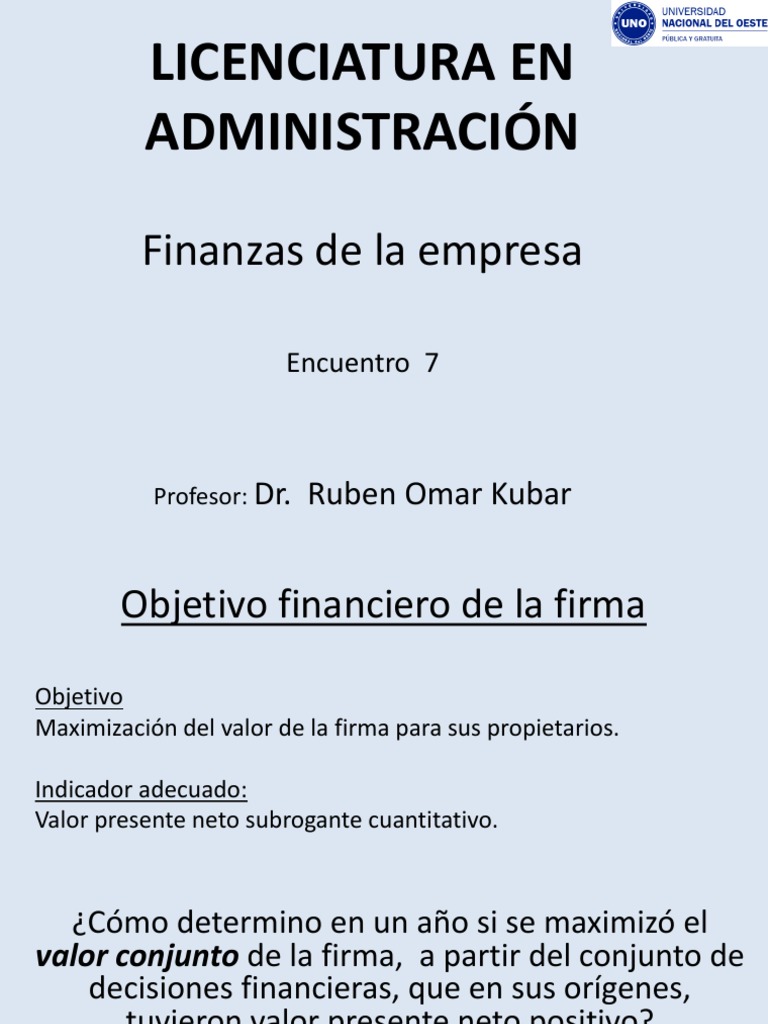 Clase FINANZAS EVA Teoria y Practica | PDF | Deuda | Contabilidad