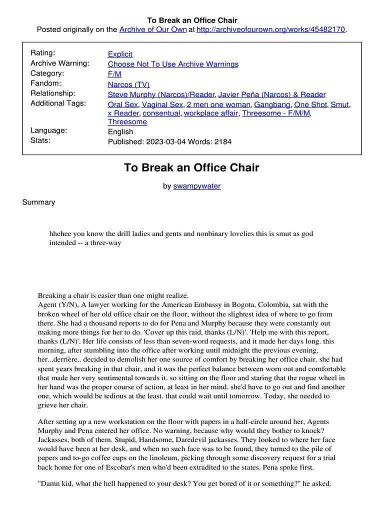 To Break An Office Chair | PDF