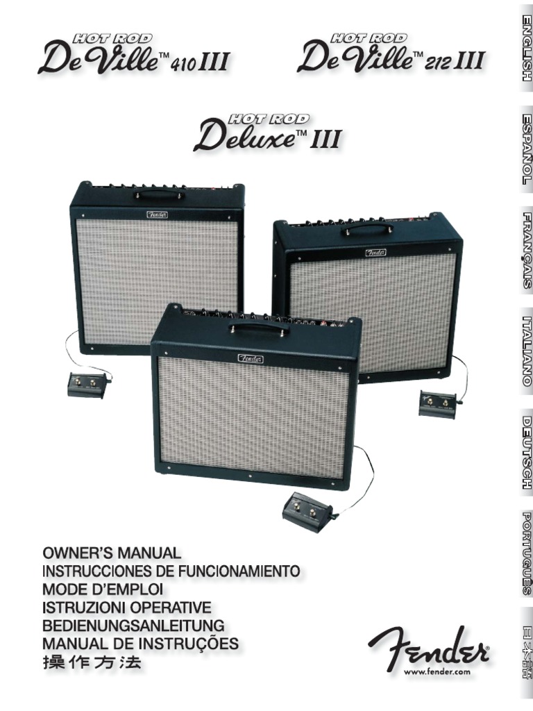 Hot Rod III Deluxe and DeVille - Gamp - Manual | PDF | Ac Power Plugs ...