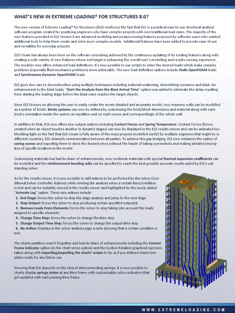 ELS 8 New Features | PDF | Force | Usability