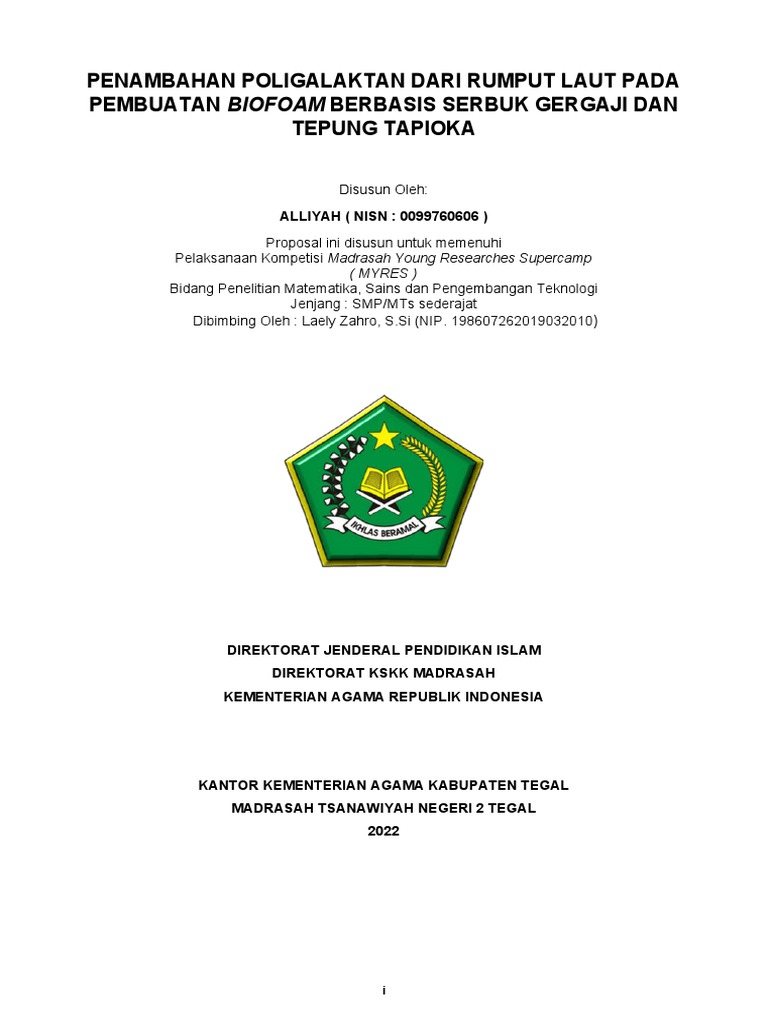 Proposal Myres Ipa | PDF | Kesehatan Holistik