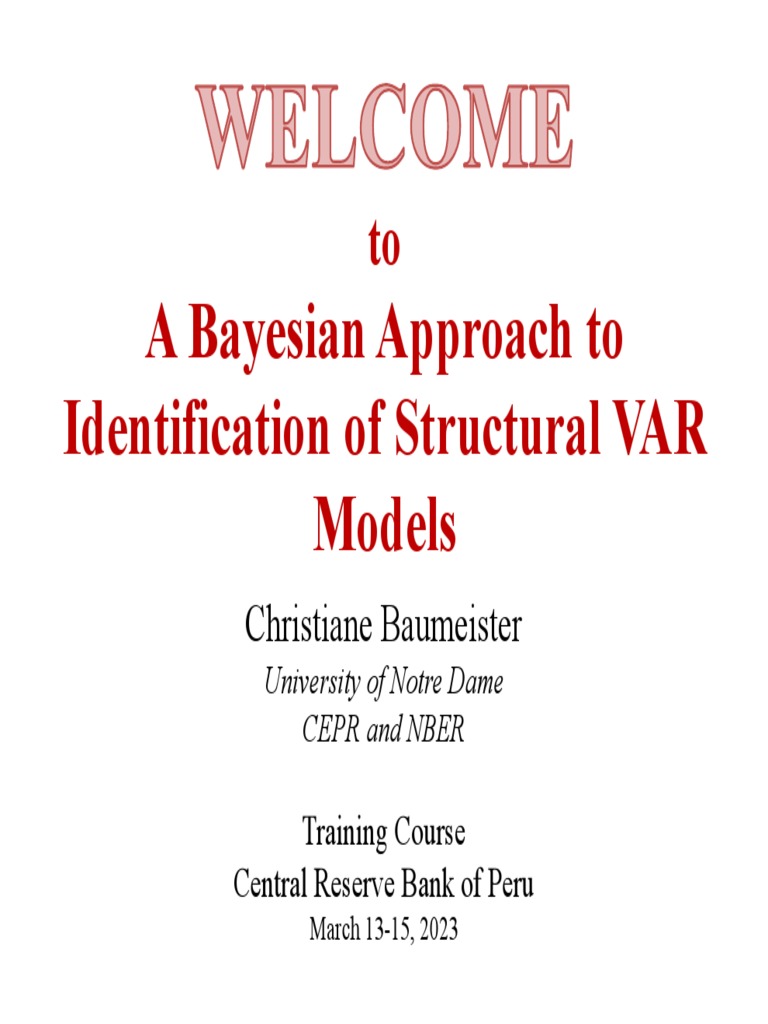 Var PPTS | PDF | Bayesian Inference | Vector Autoregression