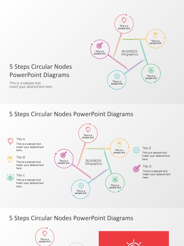 7326 05 5 Steps Circular Nodes Powerpoint Diagrams 16x9 | PDF
