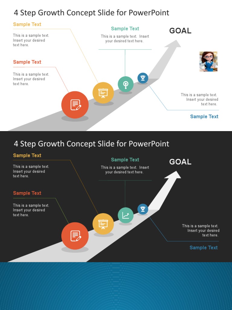 4 Step Growth Concept Slide | PDF | Career & Growth