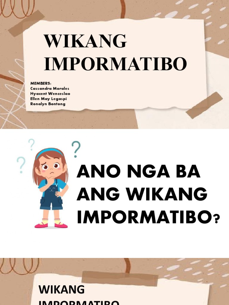 Wikang Impormatibo | PDF