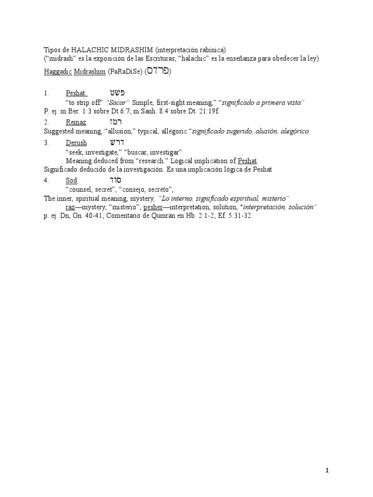 Interpretacion Rabinica | PDF | Textos Judios