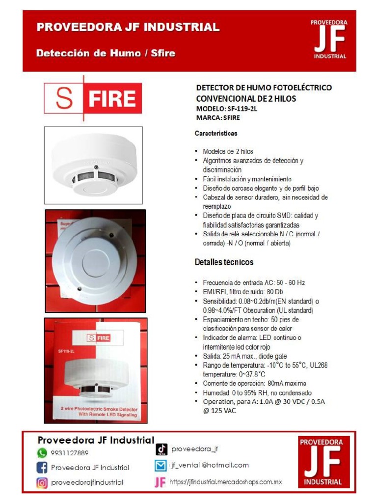 Detector Sfire SF-119-2L | PDF