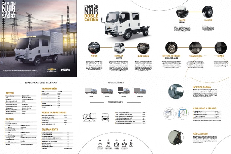 Ficha Tecnica Camion NHR DC PDF | PDF