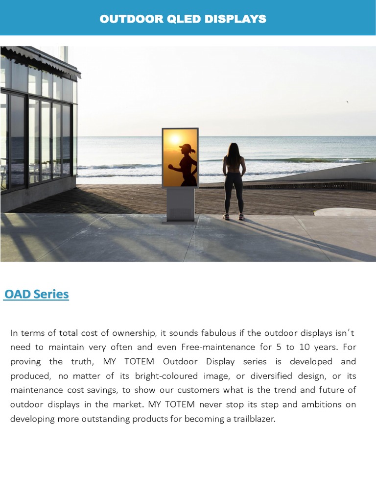 Catalogo - My Totem Outdoor Ip67 Qled Displays | PDF | Sunglasses ...