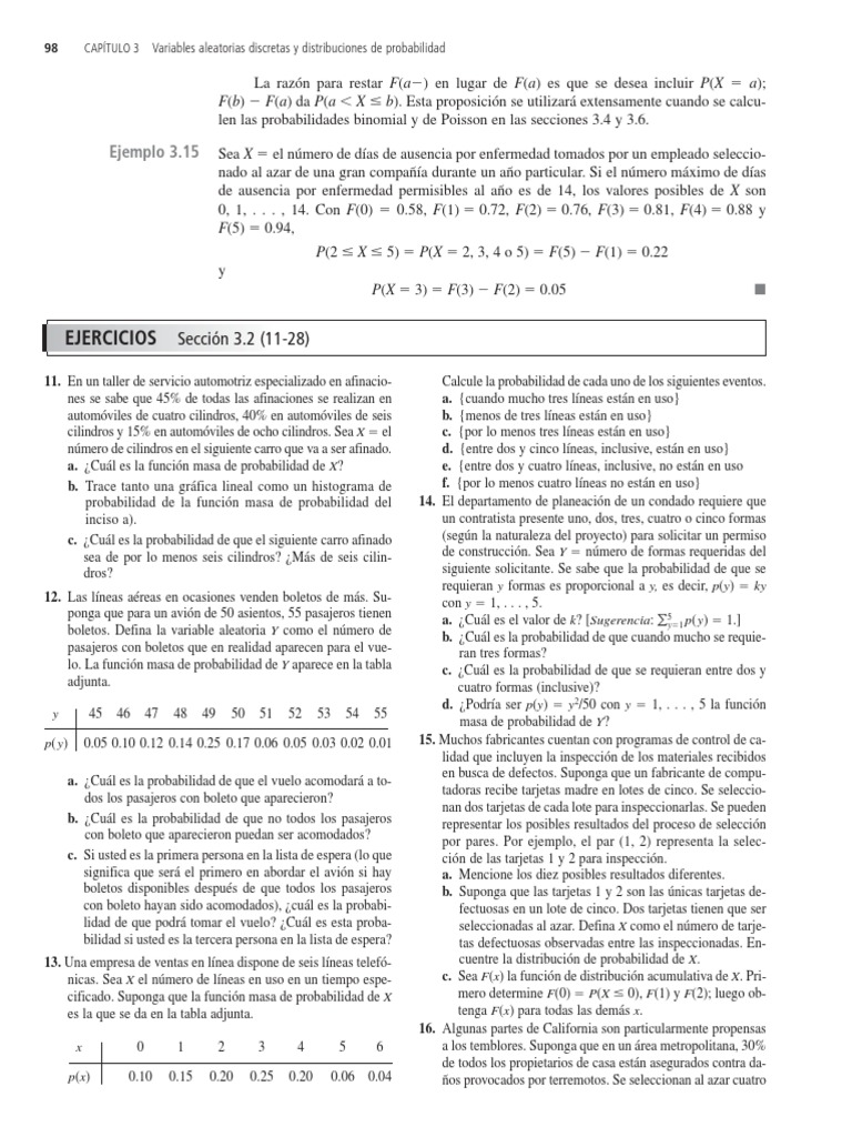 02 - Ejercicios Propuestos - Distribuciones de Probabilidad Discretas | PDF | Probabilidad ...