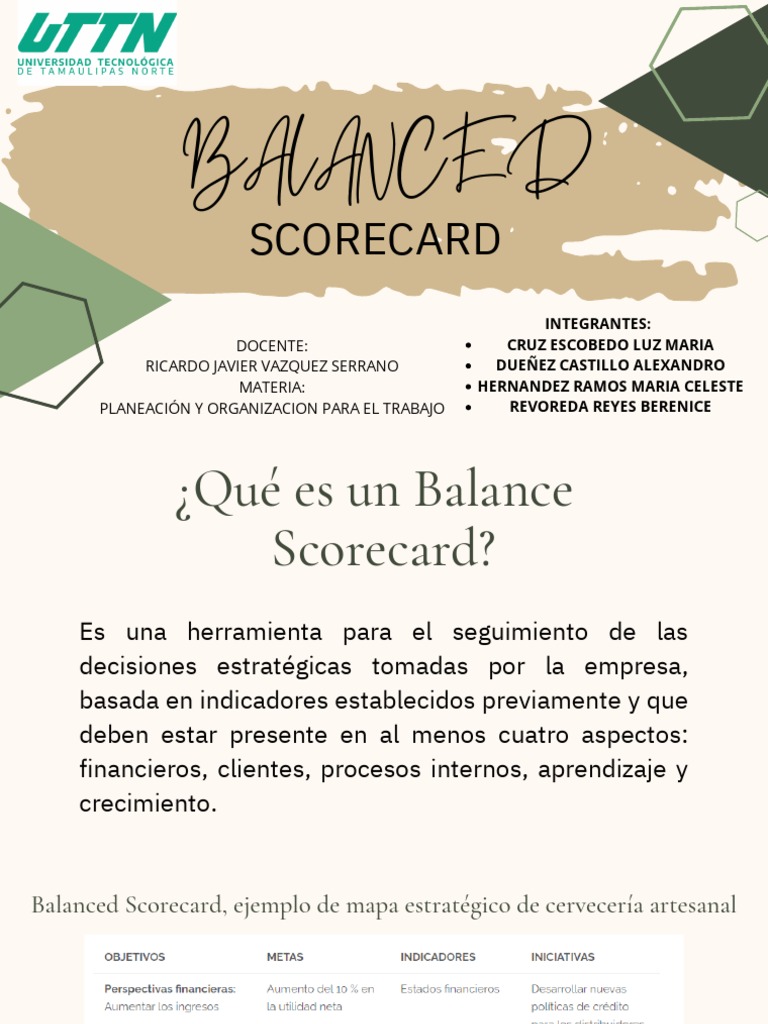 Balanced Scorecard | PDF | Business