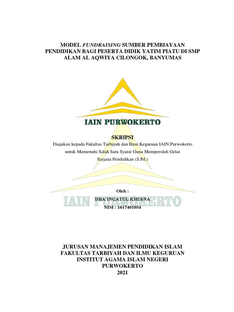 Bahan Review Fundraising Sumber Pembiayaan PDF | PDF