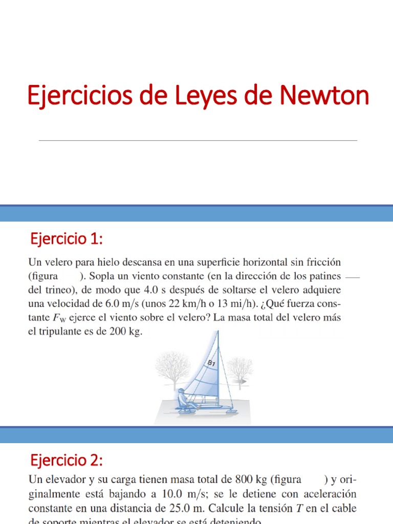 41 - Ejercicios de Leyes de Newton | PDF | Ciencia y matemáticas