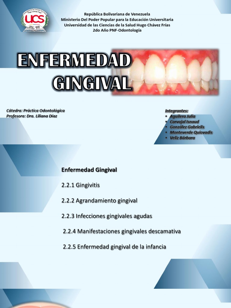 Enfermedades Gingivales: Tipos y Clasificación | PDF | Epidemiología ...