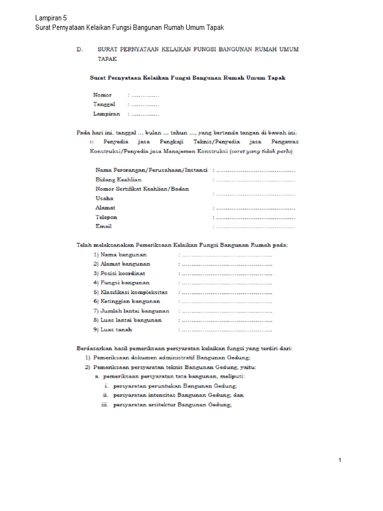 Format SLF FLPP | PDF | Griya & Taman | Teknologi & Rekayasa