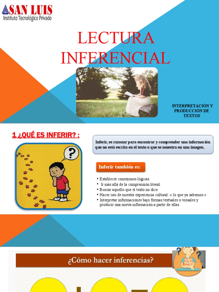 Lectura Inferencial | PDF | Oración (Lingüística) | Inferencia