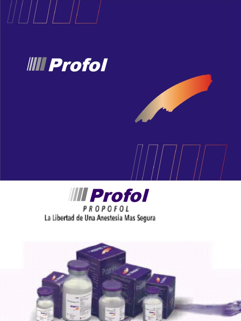 Presentacion Profol | PDF | Anestesia | Oxígeno