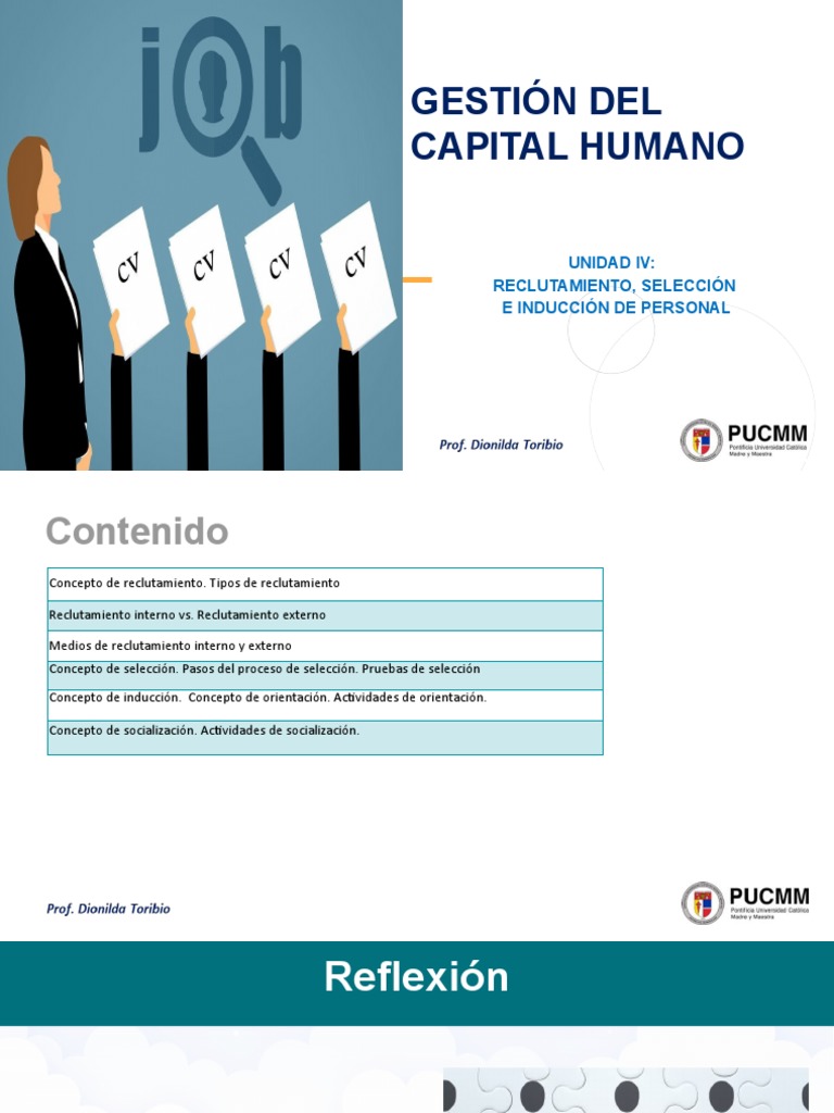 UNIDAD IV Reclutamiento Seleccion e Induccion de Personal V1 | Descargar gratis PDF ...