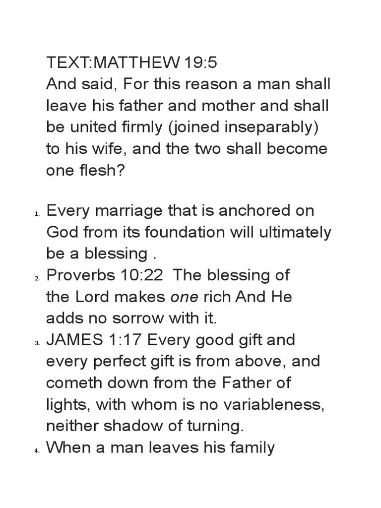 Leave and Cleave - 210517 - 082810 | PDF | Jesus | Theology