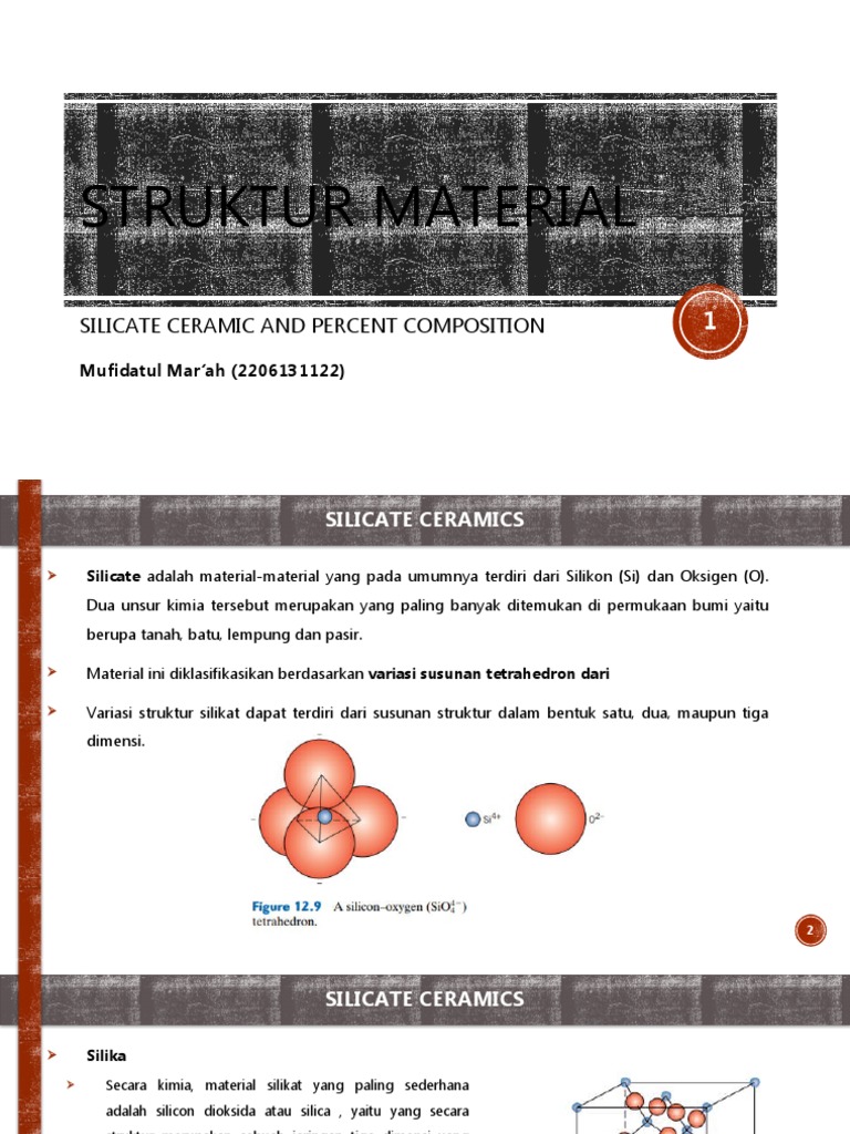 1 - (SILIKA) Struktur Material | PDF