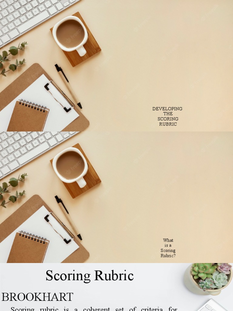 Developing THE Scoring Rubric | PDF | Rubric (Academic) | Methodology