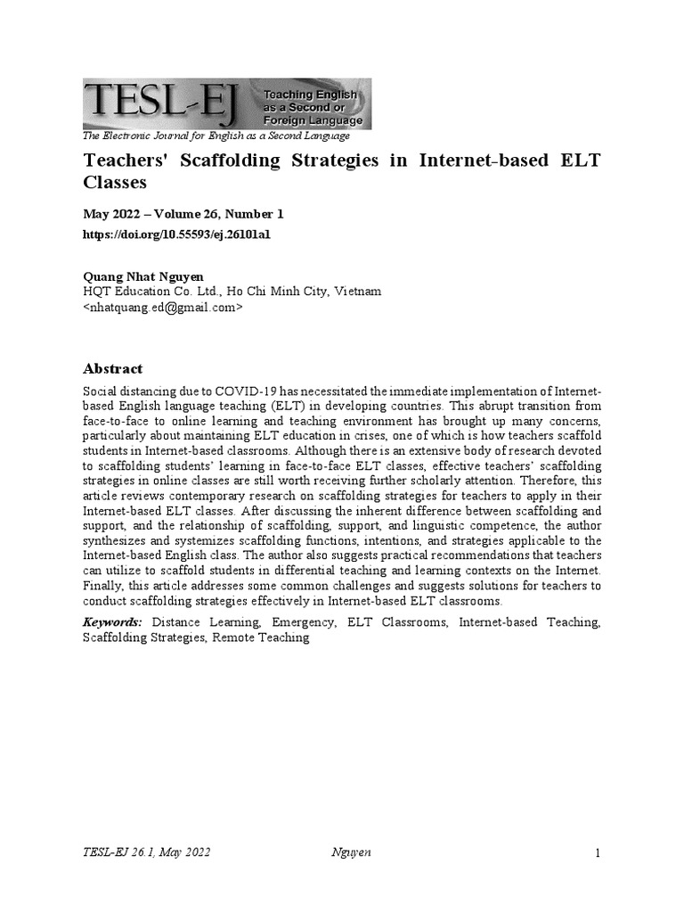 Article Internet in ELT | PDF | Educational Technology | Learning