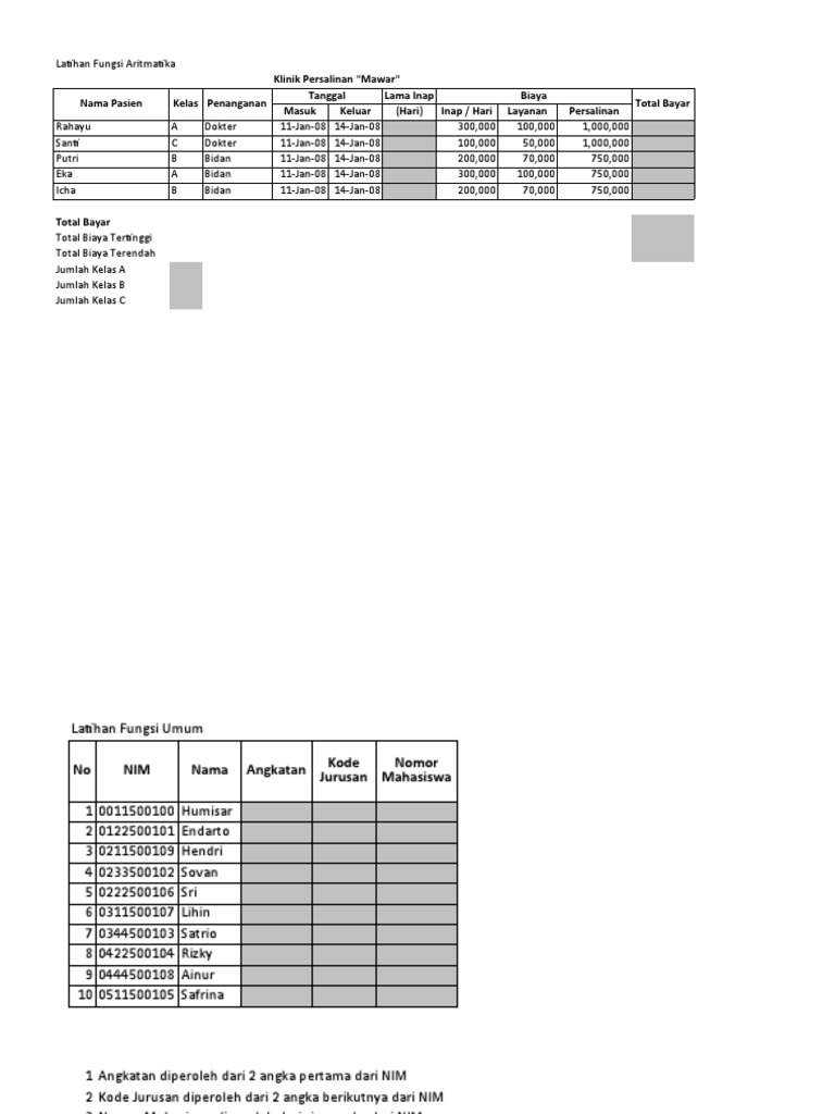 Tes Excel BCA | PDF