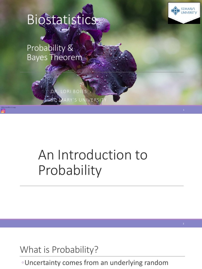 L2 Biostatistics Probability | PDF | Sensitivity And Specificity | Mammography