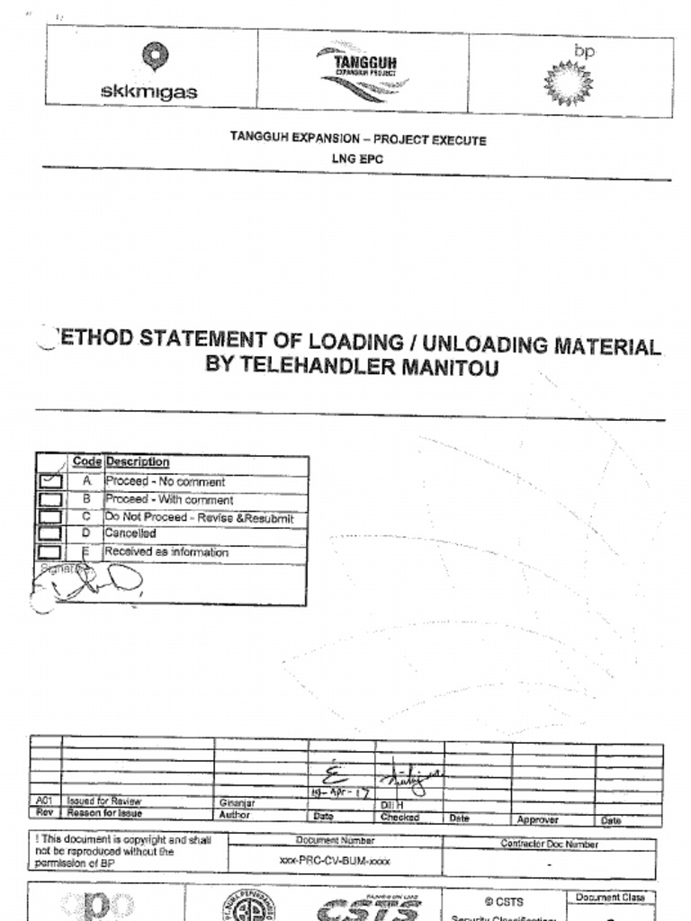 Ms-Loading Unloading Material by Telehandler Manitou - Buma | PDF
