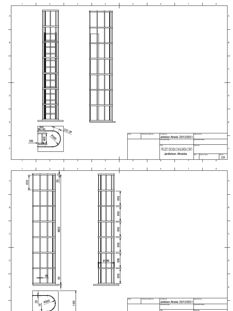 PROJETO ESCADA Drawing v3 | PDF