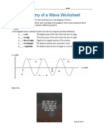 Labeling Parts of a Wave Worksheet | PDF