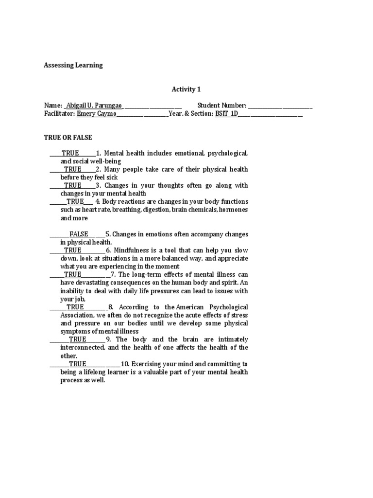 NSTP Assignment 1 | PDF