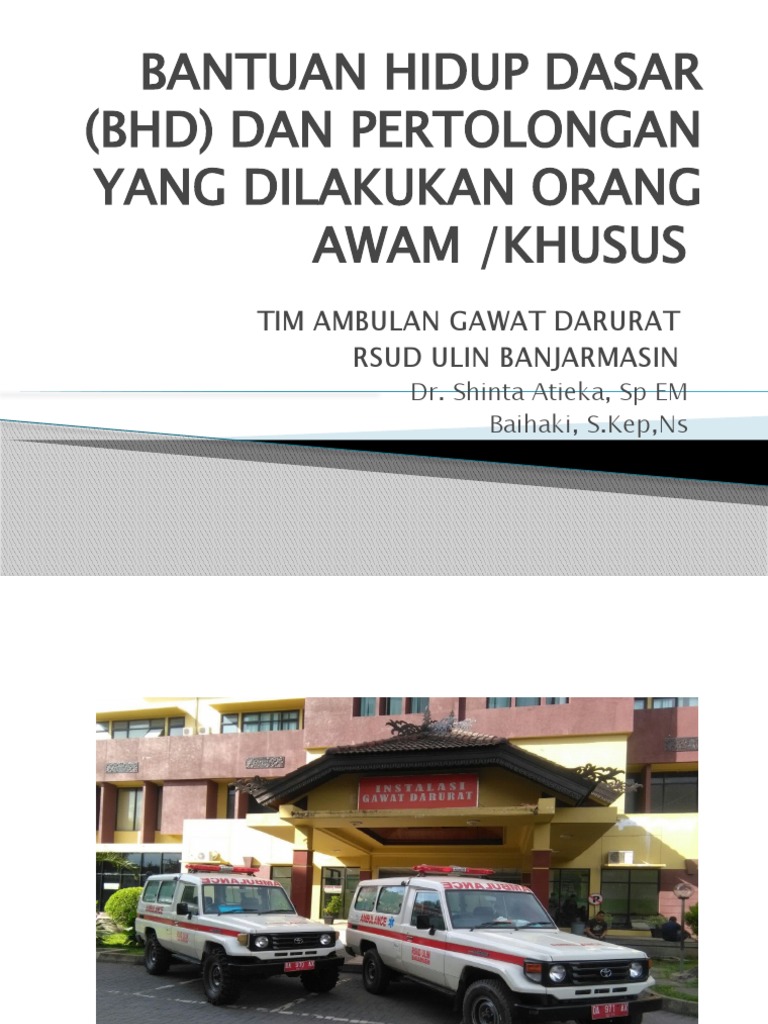 BHD & Pertolongan Yg Dilakukan Orang Awam - 2021 | PDF