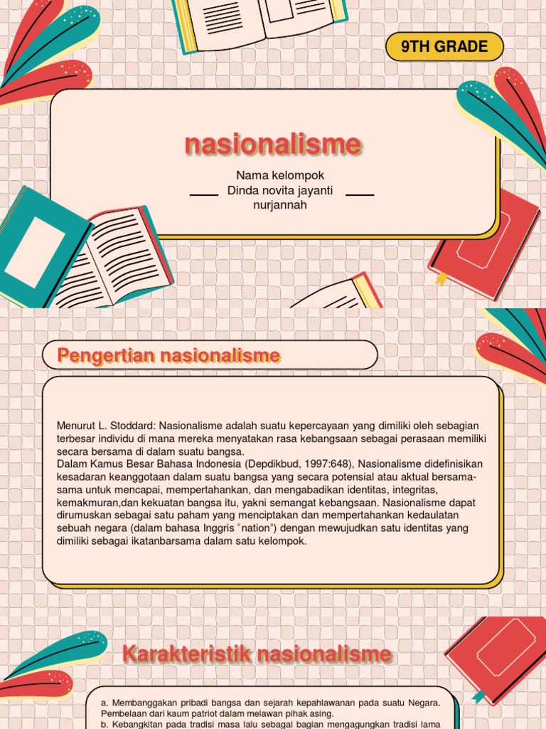 Nasionalisme (Kelompok 11 Dinda Novita Jayanti & Nurjannah) | PDF