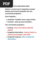 PANDUAN INPUT RUP - Akun PPK | PDF
