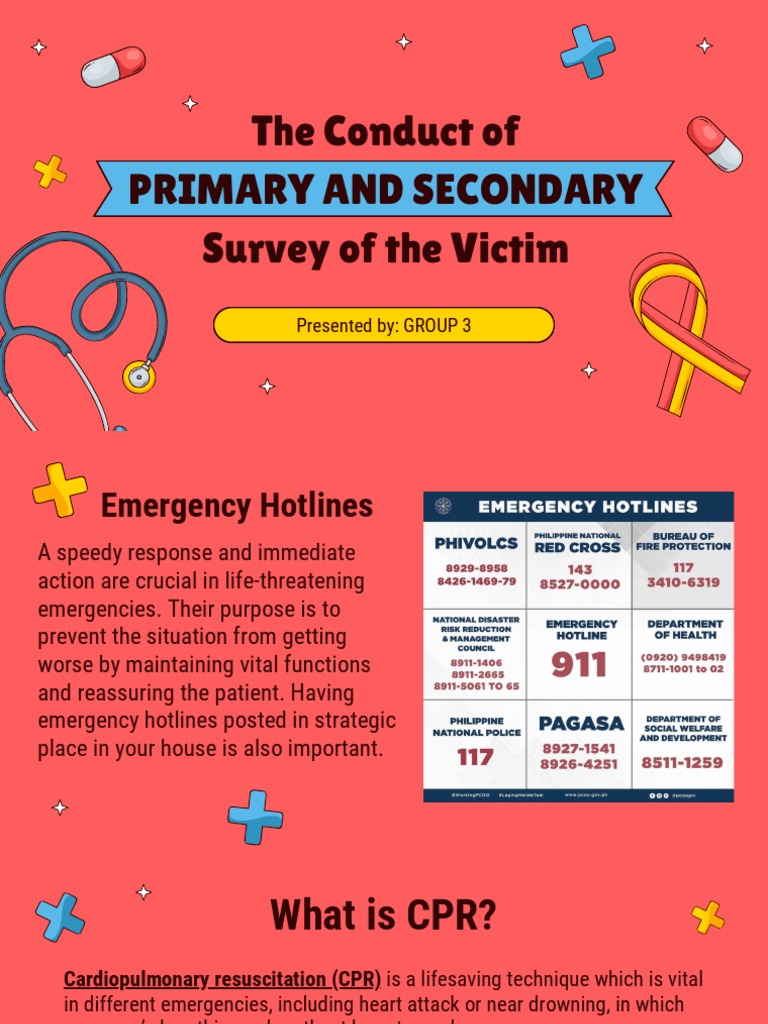 Primary Survey and CPR Guidelines | PDF | Cardiopulmonary Resuscitation ...