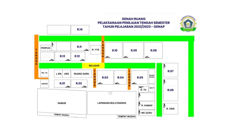 Program Kerja PTS Tp. 2022-2023 Genap - Lampiran Denah | PDF