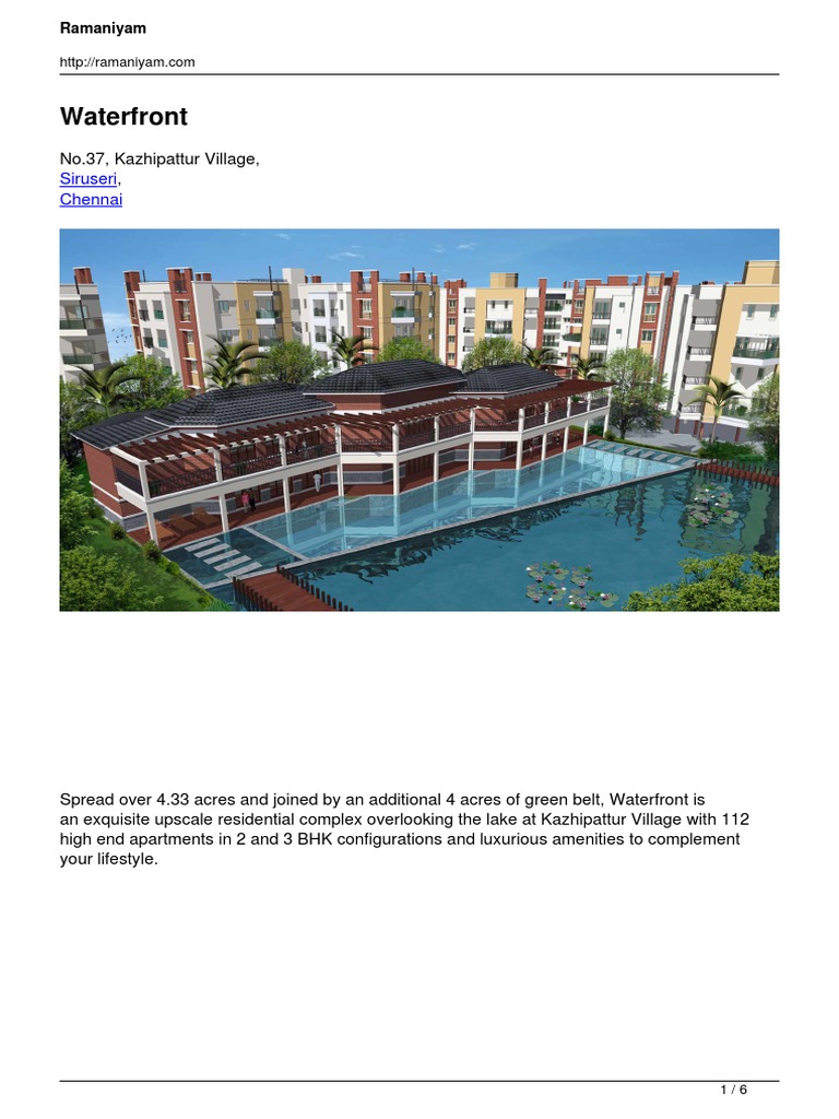 Waterfront | PDF | Apartment | Housing